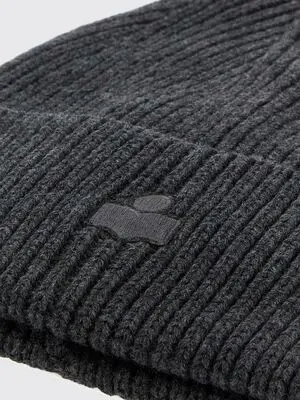 Isabel Marant Étoile Ribbed Cotton Blend Beanie Hat - Grey