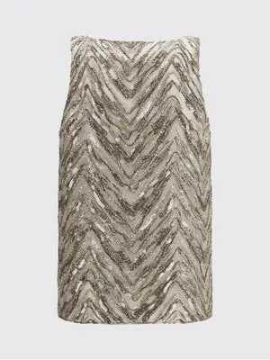 Brunello Cucinelli Silk Top With Embroidered Sequins And Beads
