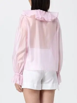 HANITA Chiffon Blouse With Ruffles