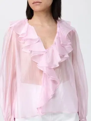 HANITA Chiffon Blouse With Ruffles