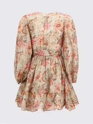 Zimmermann Printed Wrap Dress - Sage