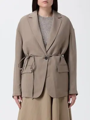 Brunello Cucinelli Viscose Blazer - Sand