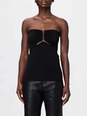Rick Owens Stretch Cotton Cutout Top