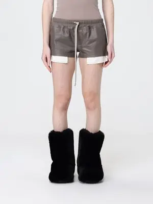 Rick Owens Leather Shorts - Grey