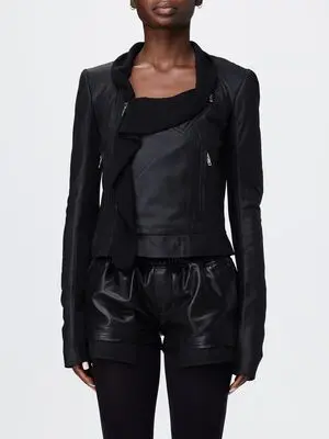 Rick Owens Naska Leather Biker Jacket - Black