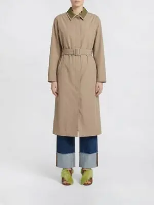 Marni Cotton Blend Trench Coat - Grey