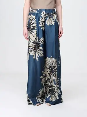 Brunello Cucinelli Wide Leg Printed Trousers - Blue