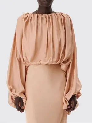 DI STAVNITSER Silk Blouse With Drawstring Hem