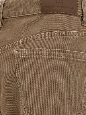 Brunello Cucinelli Wide-leg Jeans - Beige