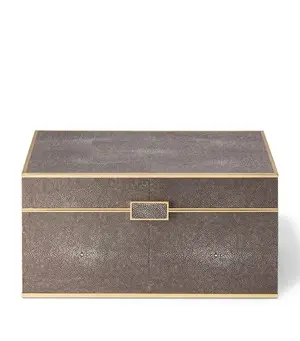 Aerin Shagreen Classic Bar Set - Brown