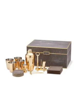 Aerin Shagreen Classic Bar Set