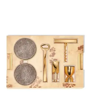 Aerin Shagreen Classic Bar Set