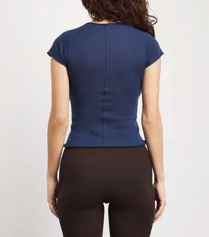 SKIMS Cashmere T-shirt - Blue