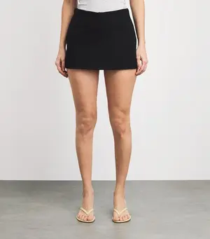 SKIMS Jersey Mini Skort - Black