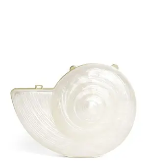 Simkhai Shell Marion Clutch - Ivory