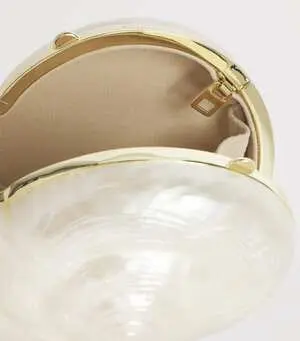 Simkhai Shell Marion Clutch - Ivory