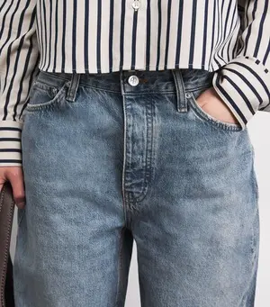 ANINE BING Fritz Barrel-leg Jeans - Blue
