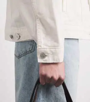 ANINE BING Rory Denim Jacket - Ivory