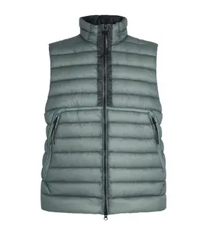 C.P. COMPANY D.d. Shell Quilted Down Gilet - Blue