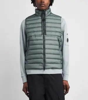 C.P. COMPANY D.d. Shell Quilted Down Gilet - Blue