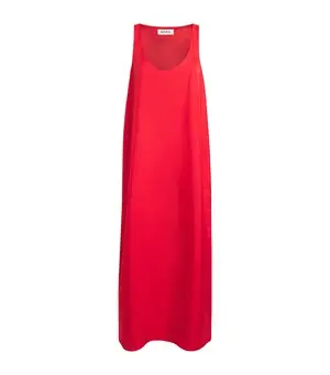 RÓHE Silk Maxi Dress - Red