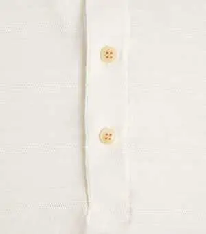Oliver Peoples Organic Cotton Jacquard Polo Shirt