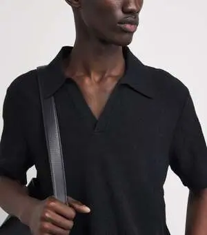 WAX LONDON Cotton-blend Siena Polo Shirt - Black