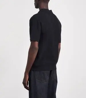 WAX LONDON Cotton-blend Siena Polo Shirt - Black