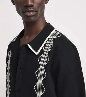 WAX LONDON Cotton-blend Embroidered Tellaro Shirt