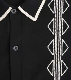 WAX LONDON Cotton-blend Embroidered Tellaro Shirt