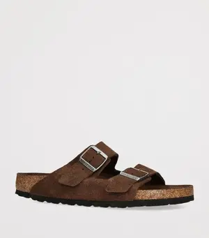 BIRKENSTOCK Arizona Suede Sandals - Brown