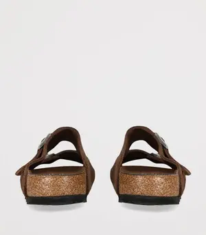 BIRKENSTOCK Arizona Suede Sandals - Brown