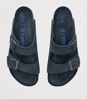 BIRKENSTOCK Suede Arizona Sandals - Navy