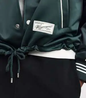WOOYOUNGMI Logo Appliqué Baseball Jacket - Green