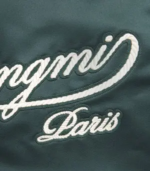 WOOYOUNGMI Logo Appliqué Baseball Jacket - Green