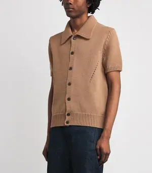 SYSTEM Cotton-blend Collared Cardigan