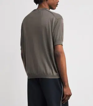 SYSTEM Knitted T-shirt - Grey