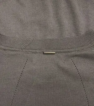 SYSTEM Knitted T-shirt - Grey