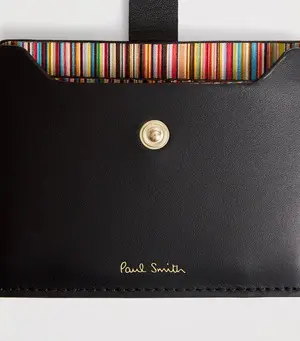 Paul Smith Leather Signature Stripe Pull-out Card Holder
