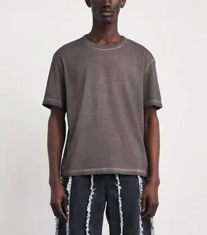 Séfr Cotton Mauro T-shirt - Brown