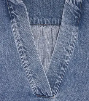 FRAME Denim V-neck Shirt - Blue