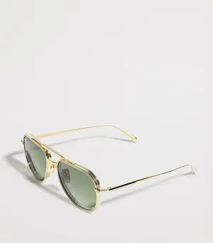 JACQUES MARIE MAGE Titanium Commander Aviator Sunglasses