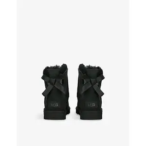 UGG Bailey Bow Ii Suede And Sheepskin Boots