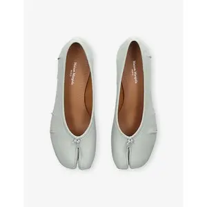 MAISON MARGIELA Tabi Ballerina 30 Leather Pumps - Bone