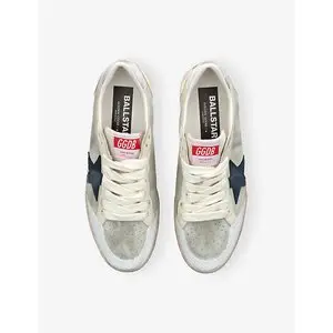 GOLDEN GOOSE Ballstar Suede Trainers - White/comb