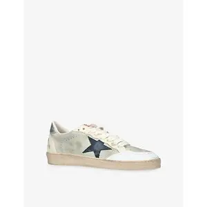 GOLDEN GOOSE Ballstar Suede Trainers - White/comb