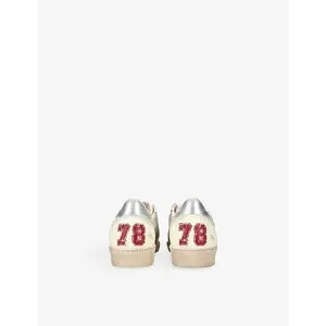 GOLDEN GOOSE Ballstar Suede Trainers - White/comb