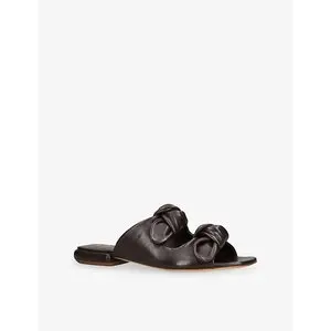 Officine Creative Suki Leather Sandals - Dark Brown