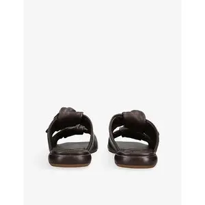 Officine Creative Suki Leather Sandals - Dark Brown