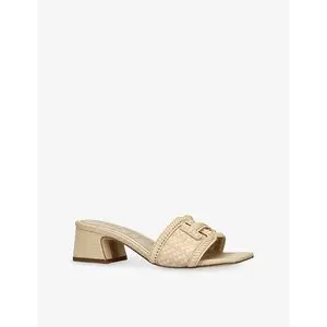 Sam Edelman Waylon Woven Heeled Mules - Beige